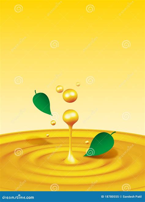 Waves And Leaf Stock Vector Illustration Of Concept 18780555