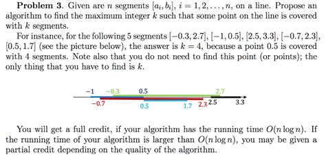 Solved Problem 3 Given Are N Segments Ai Bil