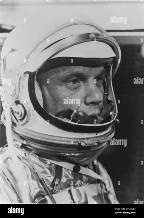 American Astronaut John Glenn Wearing A Space Suit 28 April 1961