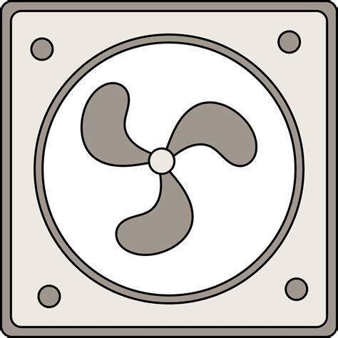 Illustration Of Cpu Fan Icon In Gray And White Color 24194367 Vector Art At Vecteezy