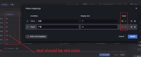 The Mapped Field Setting Color In The Table Plugin Is Not Displayed