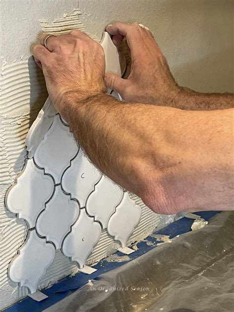 Install A Tile Backsplash In The Kitchen An Organized Season