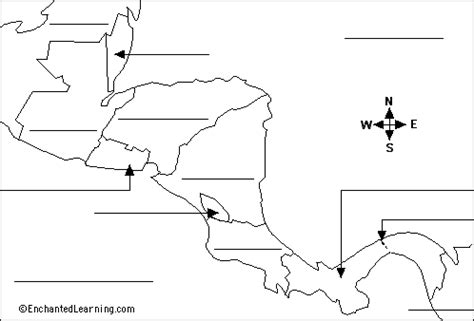 Central America Map Countries Labeled Tommie Foutch