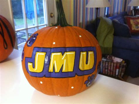 Jmu Logo Pumpkin Carving For Your Girls Apartment