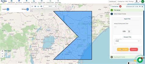 convert kml to kmz online