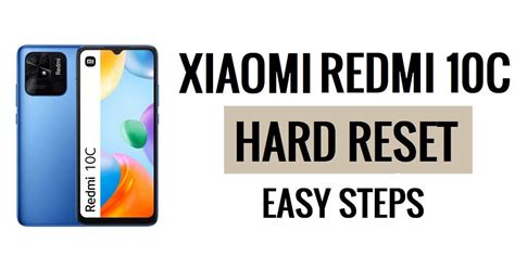 Cara Hard Reset Xiaomi Redmi C Reset Pabrik