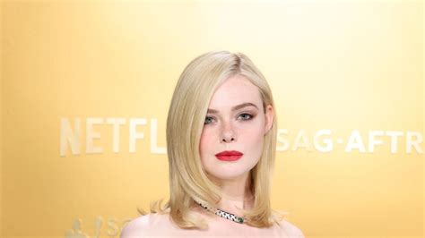 Elle Fanning Exudes Old Hollywood Glamour At The 2025 Sag Awards