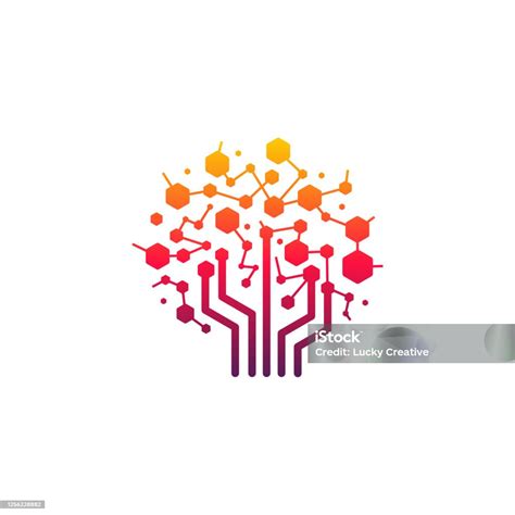 디지털 트리 로고 디자인 컨셉 벡터 모던 트리 테크 로고 템플릿 로고 기호 아이콘 0명에 대한 스톡 벡터 아트 및 기타 이미지 0명 Roots And Shoots