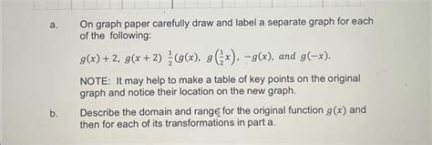 Solved On Graph Paper Carefully Draw And Label A Separate