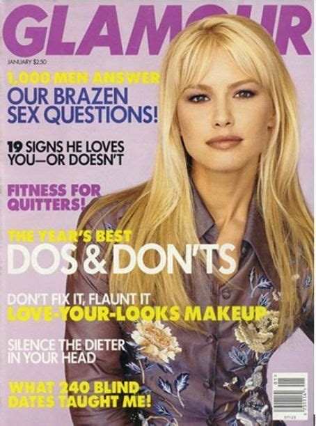 Valeria Mazza Christophe Jouany Glamour Magazine January 1997 Cover