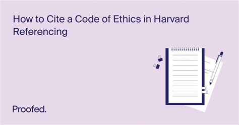 How To Cite A Code Of Ethics In Harvard Referencing Proofeds Writing Tips