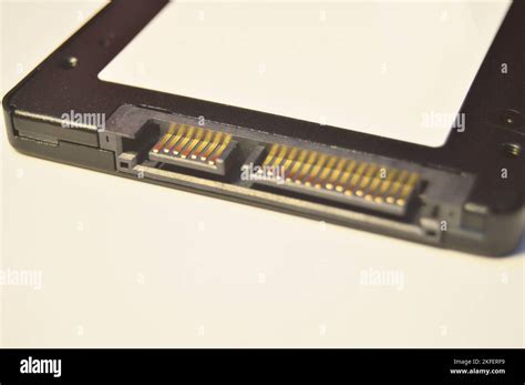 Ssd Sata Port Used To Connect Between Hard Disk And Motherboard Stock Photo Alamy