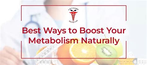 Simple Tips To Boost Your Metabolism Naturally Criticare Hospital
