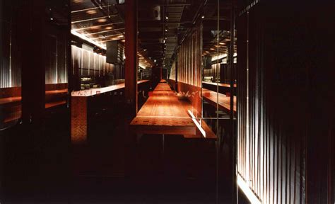Kanzashiかんざし Japanese Spit Roasting Restaurant Louver Of Bamboo And Acrylic Architizer