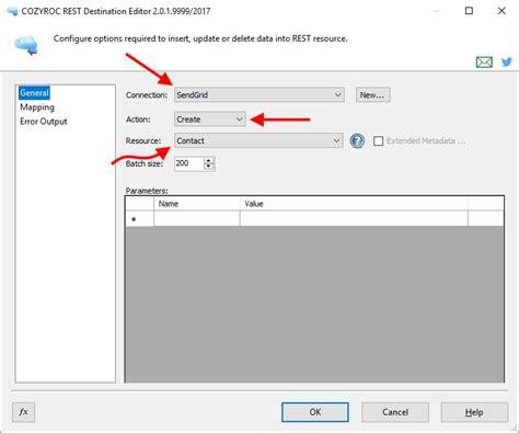 Sendgrid Connection Cozyroc