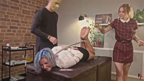 RF Studio Production Astrid Finds An Odd Side Job One Hour Of Foot Tickling In Pantyhose Hogtie