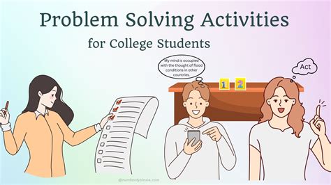 Problem Solving Activities For College Babes Number Dyslexia
