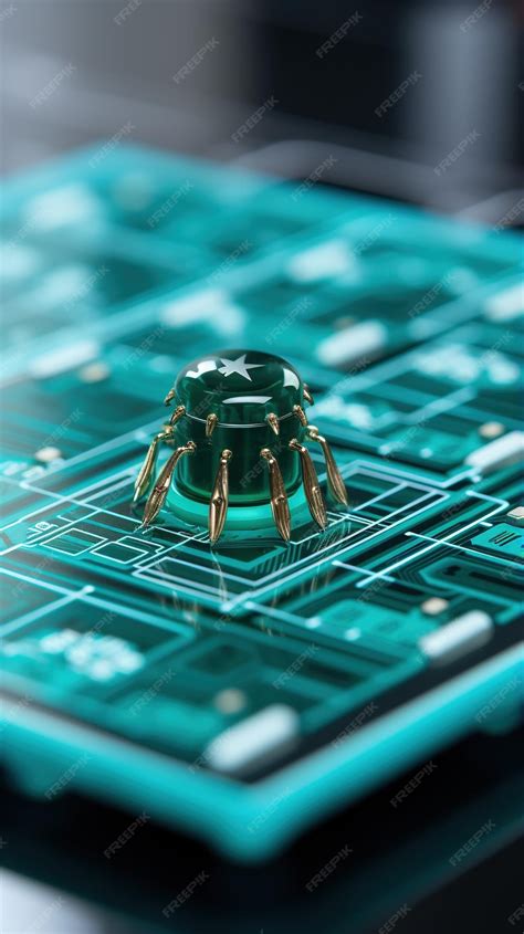 Premium Photo A Microscopic View Of Aipowered Nano Bots