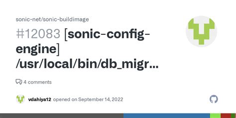 Sonic Config Engine Usr Local Bin Db Migrator Py O Migrate Fails On