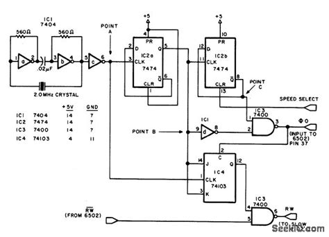 TWO SPEED CLOCK Basic Circuit Circuit Diagram SeekIC Com