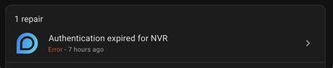 Reolink Integration Authentication Expired For Nvr Repeat Error R