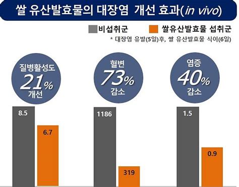 한국형 쌀 발효물 대장염 21 개선과민성장증후군에도 탁월