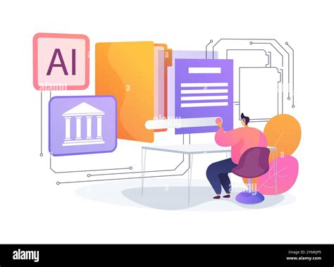 Ai Enhanced E Discovery Abstract Concept Vector Illustration Stock Vector Image And Art Alamy