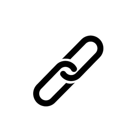 Premium Vector Link Flat Icon Vector Illustration