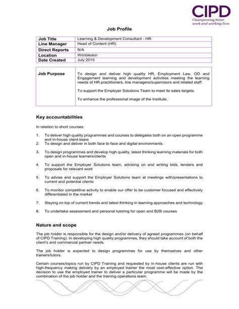 Key Accountabilities