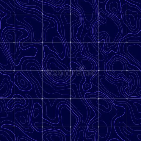 Sea Depth Abstract Topographic Map Contour In Lines Stock Vector Illustration Of Current