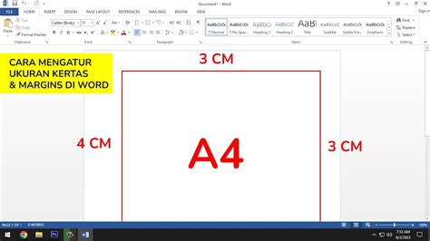 Cara Mengatur Ukuran Kertas Dan Margins Untuk Skripsi Makalah Laporan Dll Youtube