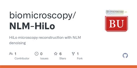 github biomicroscopy nlm hilo hilo microscopy reconstruction with nlm denoising