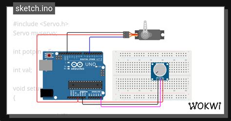 Servo Motor Com Potênciometro Wokwi Esp32 Stm32 Arduino Simulator