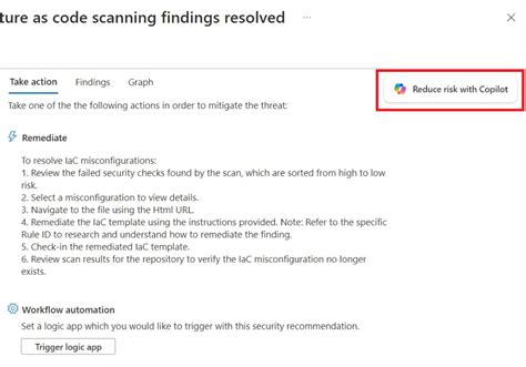 使用 Microsoft Security Copilot 補救程式碼 Microsoft Defender For Cloud Microsoft Learn