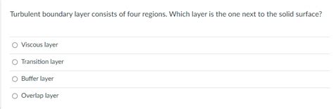 solved turbulent boundary layer consists of four regions