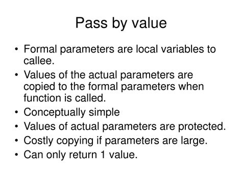 Ppt Parameter Passing Powerpoint Presentation Free Download Id783276