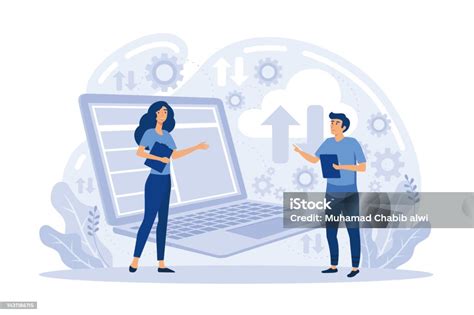 Information Storage Infrastructure Abstract Concept Vector Illustration Set Big Data