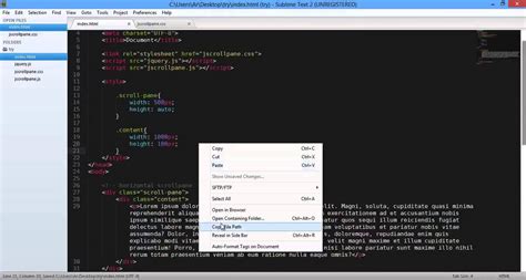 02 Easy Jscrollpane Horizontal Scrollbar 720p Youtube