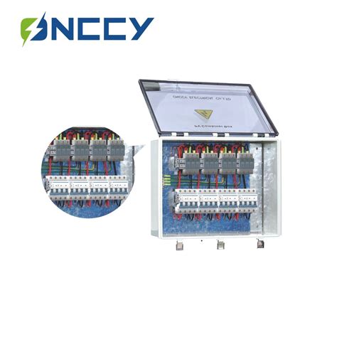 Solar Dc Combiner Box 4 Iinput 4 Output 600vdc1000vdc With Monitor