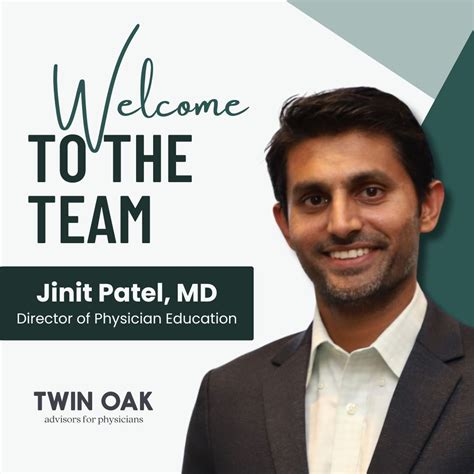 Twin Oak Advisors On Linkedin We Are Excited To Welcome Jinit Patel