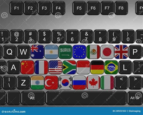 G20 Keyboard Stock Illustration Illustration Of Korea 24925183