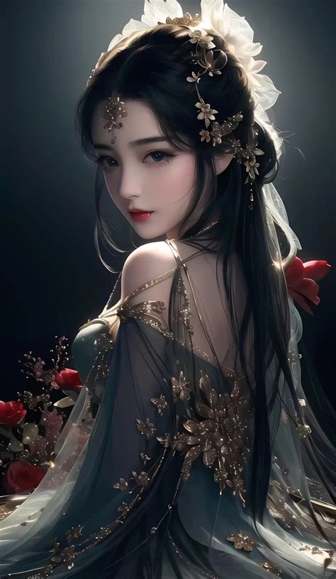 3D女 动漫 黑色画师不详出处不详侵权 高清图片堆糖美图壁纸兴趣社区