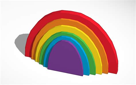 3d Design Rainbow Tinkercad