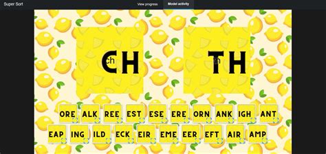 Ch Th Sorting Activity