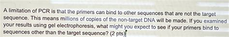 A Limitation Of Pcr Is That The Primers Can Bind To