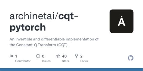 GitHub Archinetai Cqt Pytorch An Invertible And Differentiable