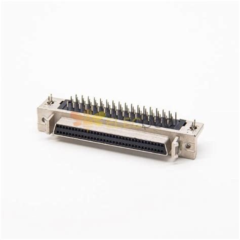 SCSI Pin Female Connector Degree DIP For PCB Mount
