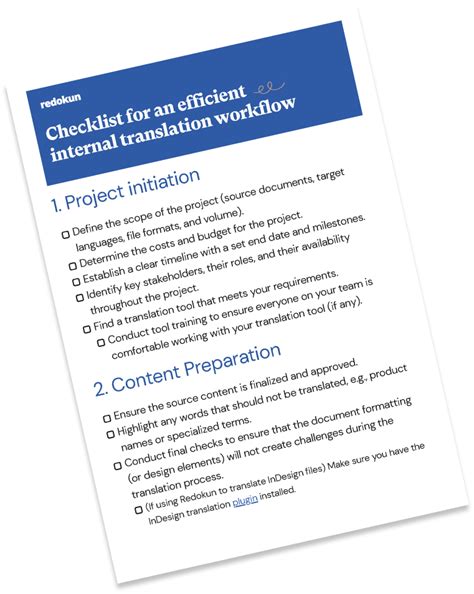 Redokun Translation Workflow Checklist
