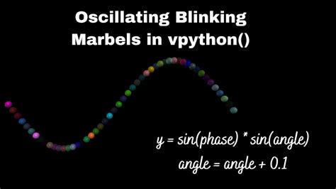How To Animate Oscillating Particles In Their Mean Position Vpython 14 Youtube
