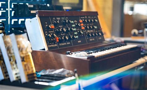 Moog Minimoog Model D Analog Synthesizer Appalachian Cherry Musical Instruments
